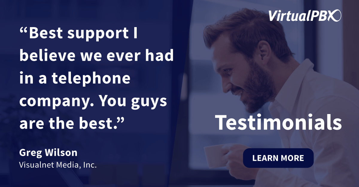 Testimonials from VirtualPBX Business Phone Service Customers